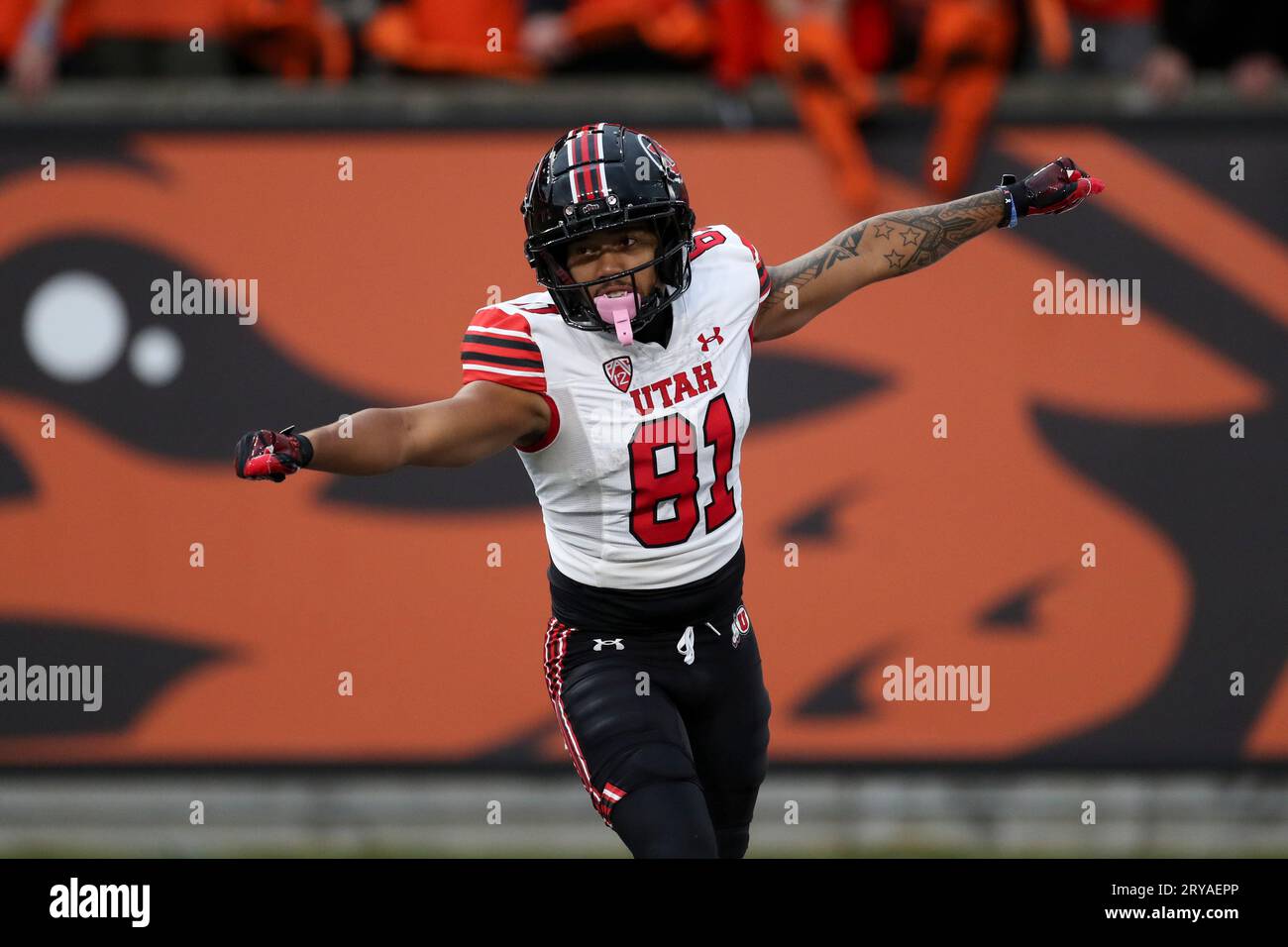 Utah defensive end Connor O'Toole (81) plays during an NCAA college ...