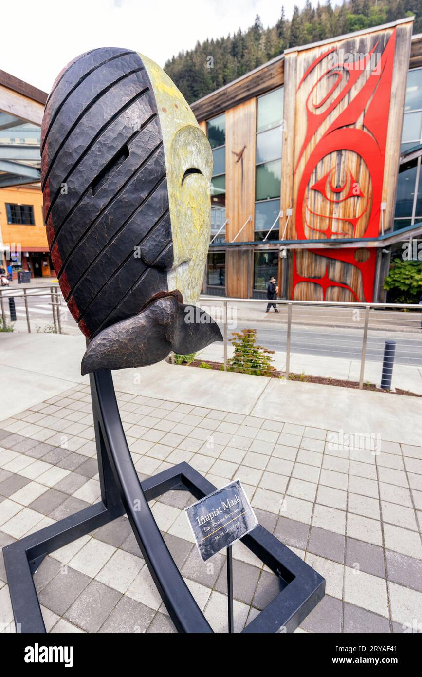 Inupiat Mask by master artist Larry Ahvakana - Faces of Alaska exhibit ...