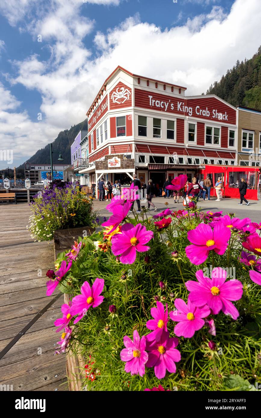 Legendary Tracy's King Crab Shack in downtown Juneau, Alaska, USA Stock ...