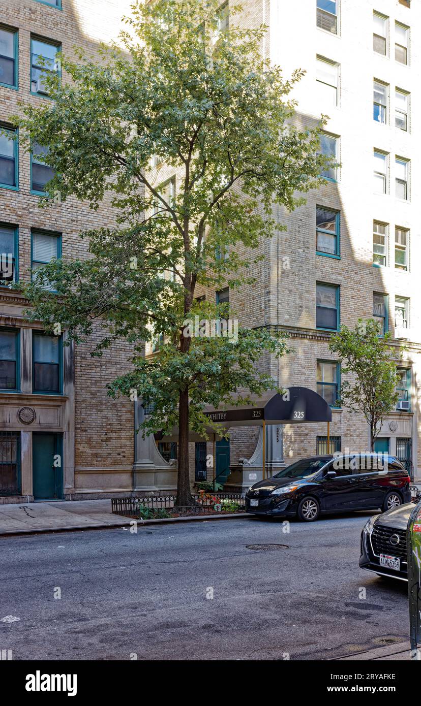 The Whitby, 325 West 45th Street, is a three-winged apartment building ...