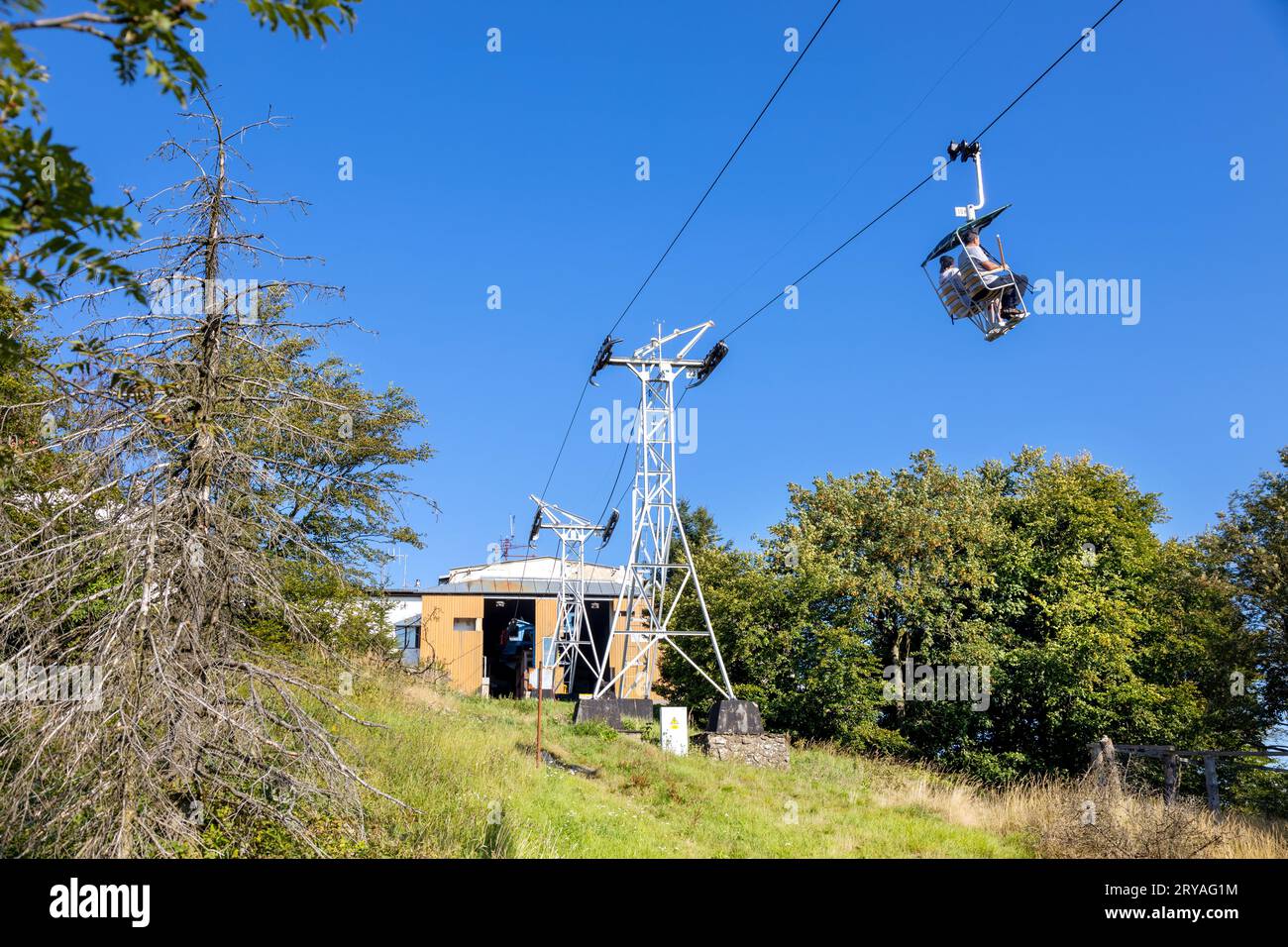 lanovka, Komáří vížka u Krupky (UNESCO), Krušné hory, Severní Čechy ...