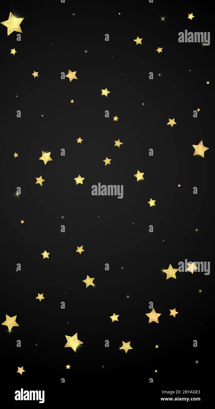 Magic stars vector overlay. Gold stars scattered around randomly ...