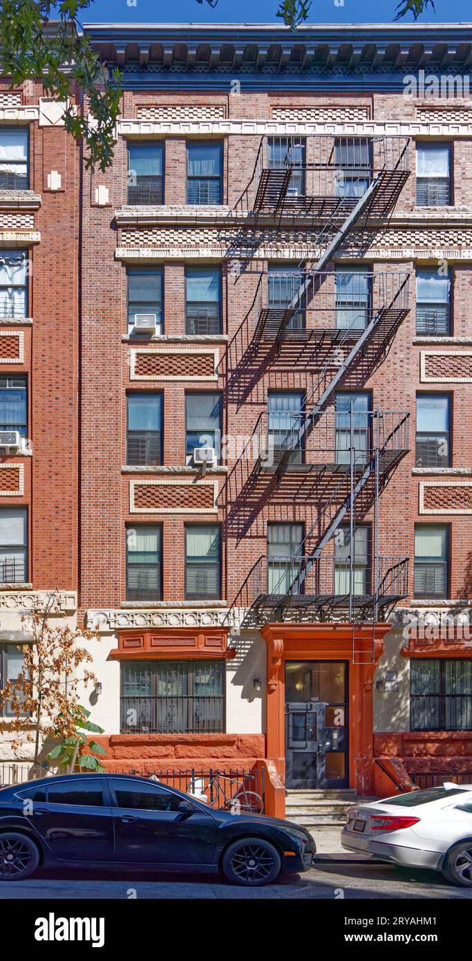 271 and 273 West 150th Street, Harlem, are five-story red brick ...