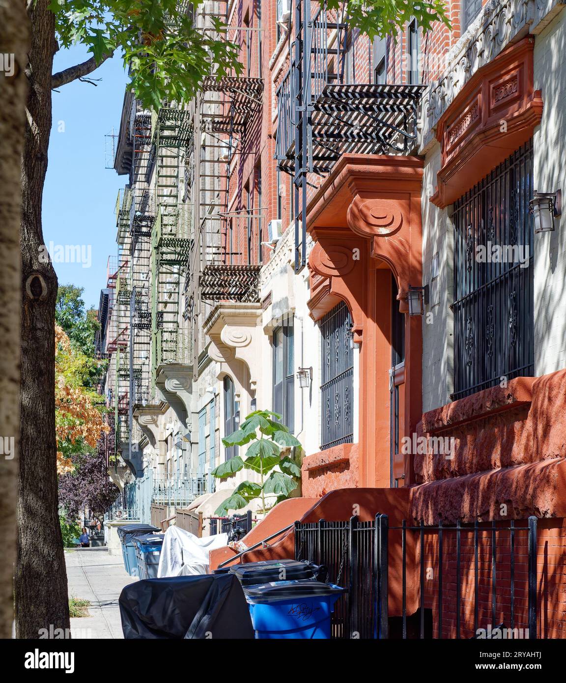 271 and 273 West 150th Street, Harlem, are five-story red brick ...