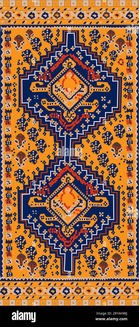 Indian mughal pattern vector Stock Vector Images - Alamy