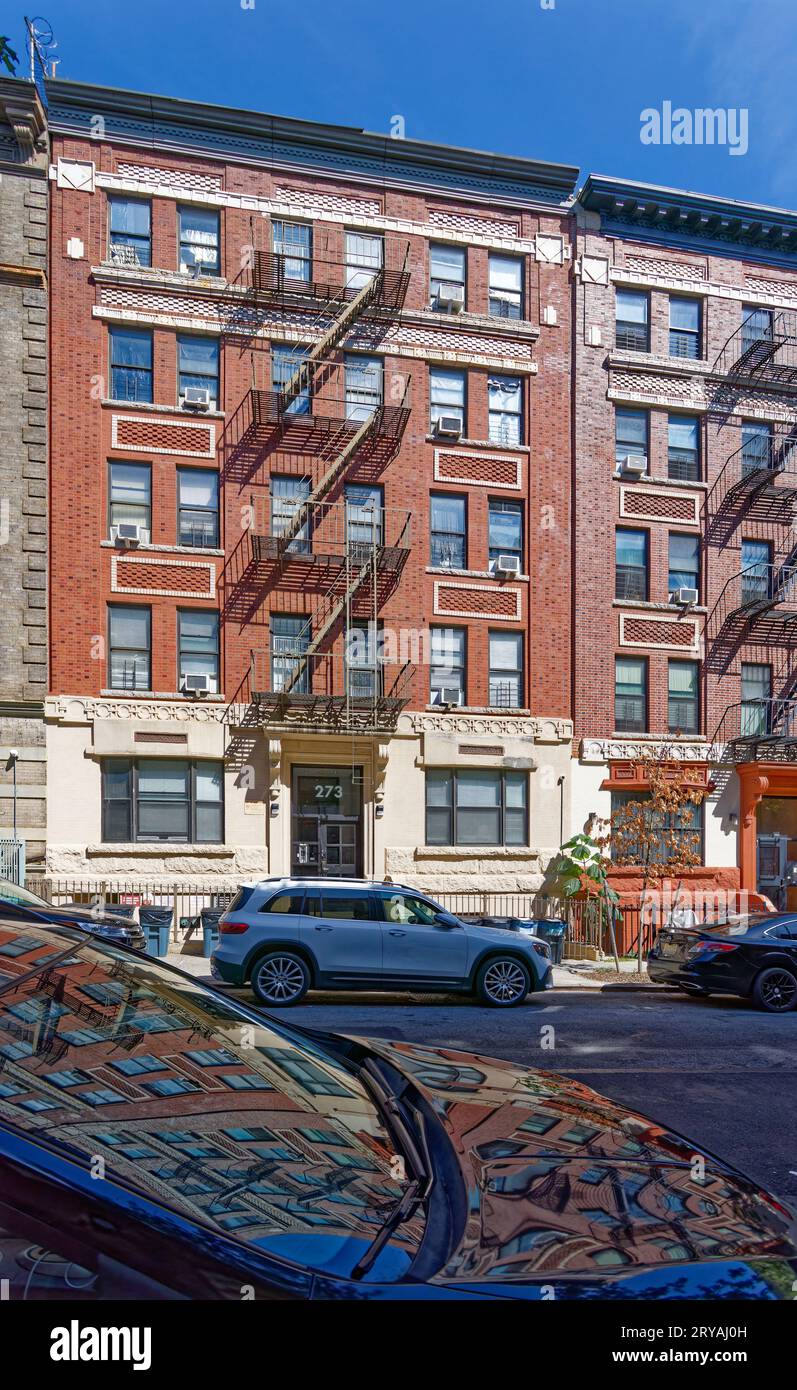 271 and 273 West 150th Street, Harlem, are five-story red brick ...