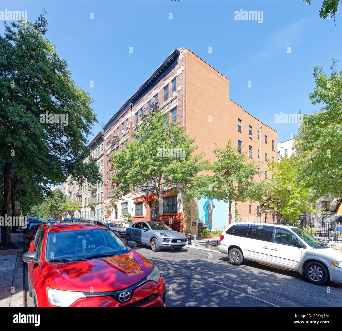 271 and 273 West 150th Street, Harlem, are five-story red brick ...