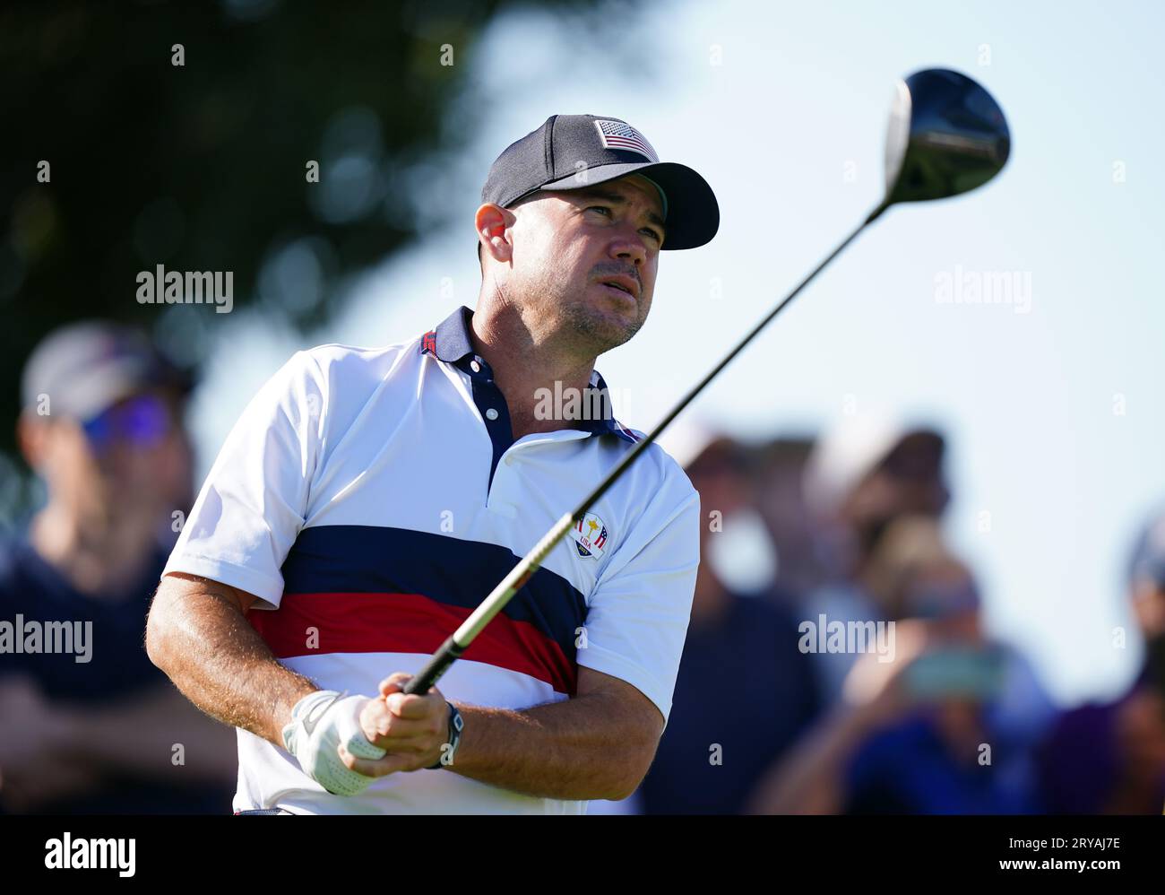 USA's Brian Harman on the 12th during the foursomes on day two of the ...