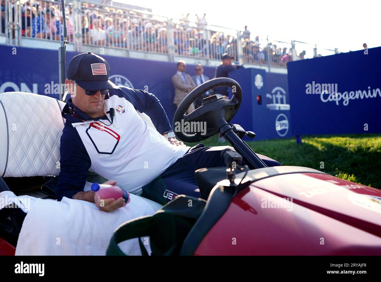 USA Captain Zach Johnson during the foursomes on day two of the 44th ...