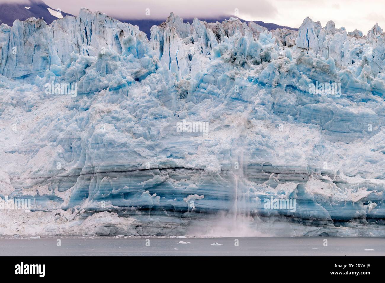 Ice calving off of the Hubbard Glacier in Disenchantment Bay, Alaska, USA Stock Photo - Alamy
