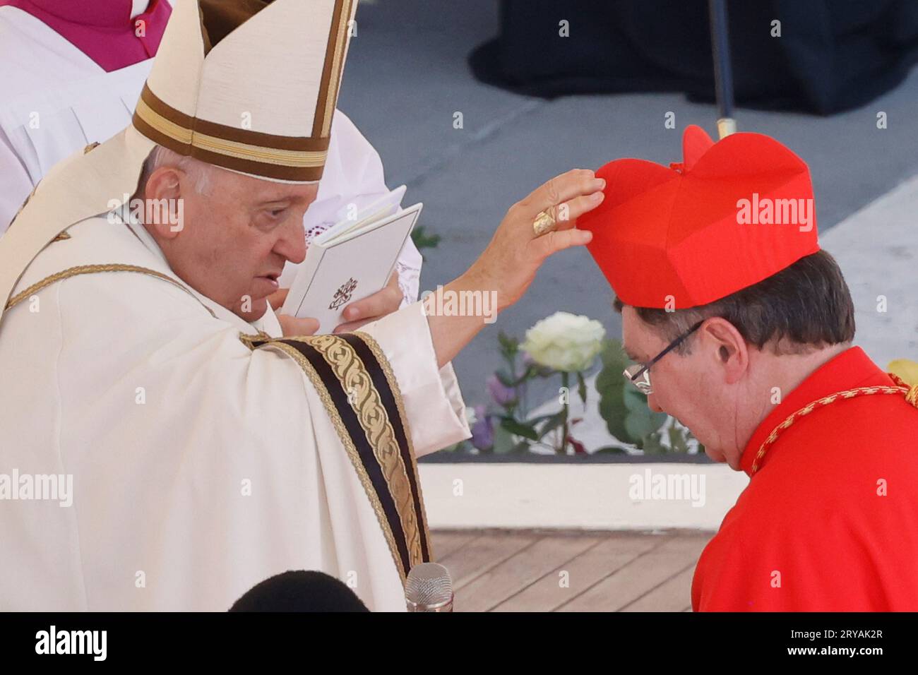 Newly elected Cardinal Christophe Louis Yves Georges Pierre, Apostolic ...