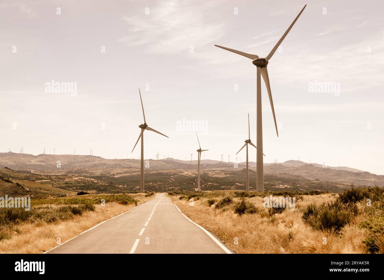 Wind power landscape hi-res stock photography and images - Alamy