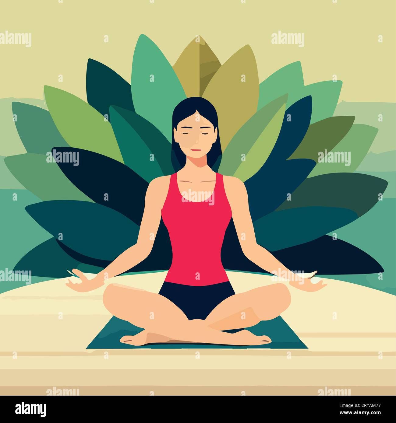 yoga vector illustration