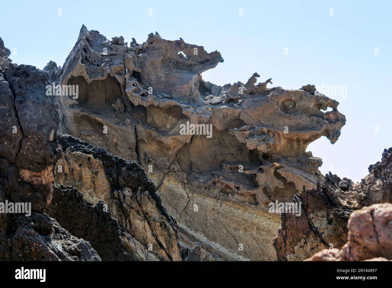 hormoz island is part of iran with full of god's creatures Stock Photo ...