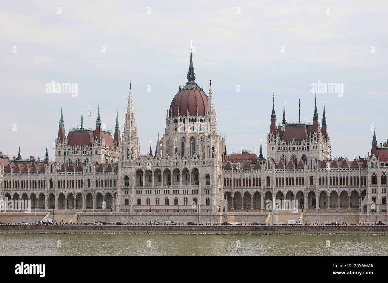 Budapest, B, Hungary - August 18, 2023: Hungarian Parliament building and the Danube River Stock ...