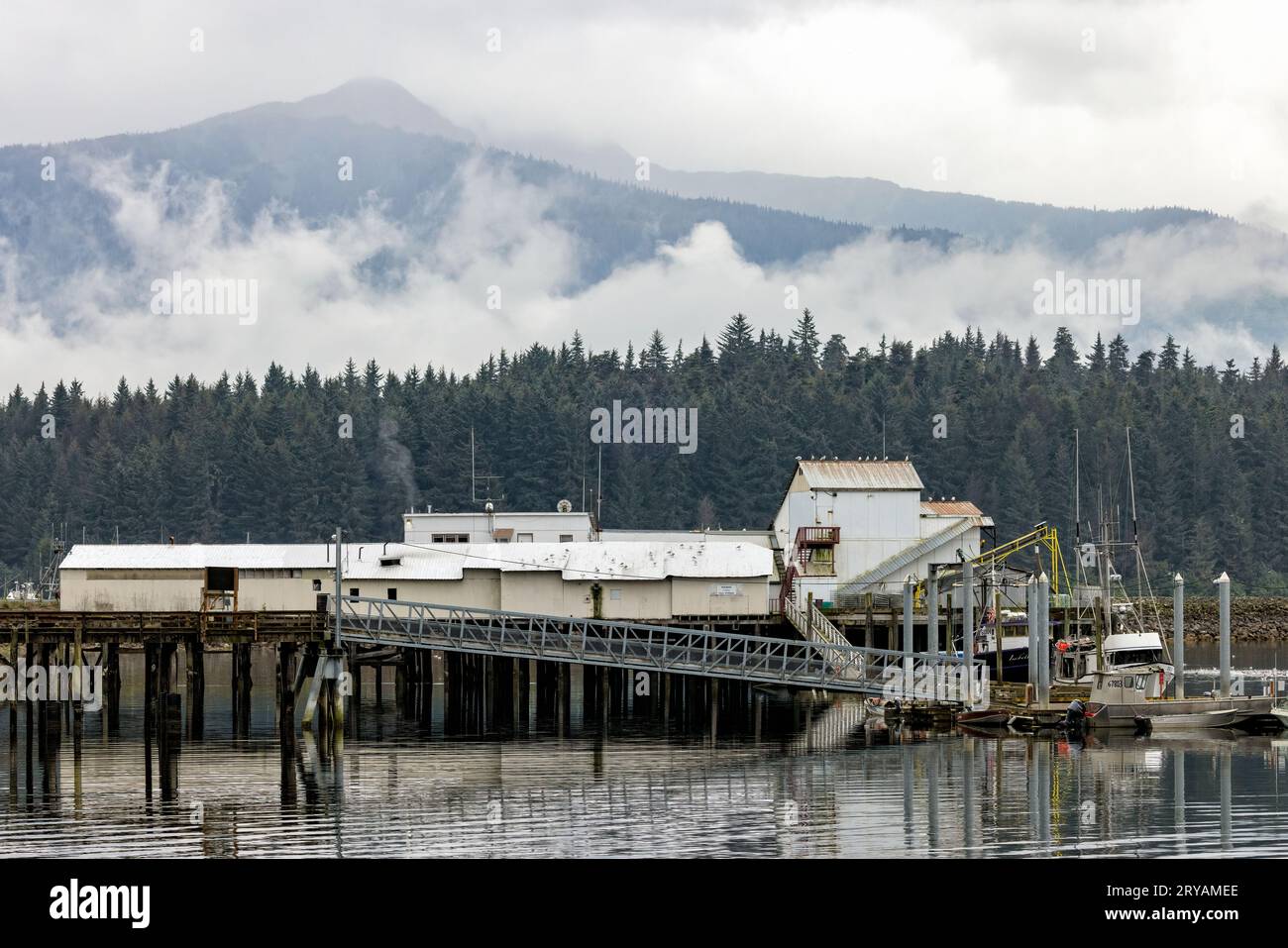 Fishing village in Hoonah, Chichagof Island, Alaska, USA Stock Photo ...