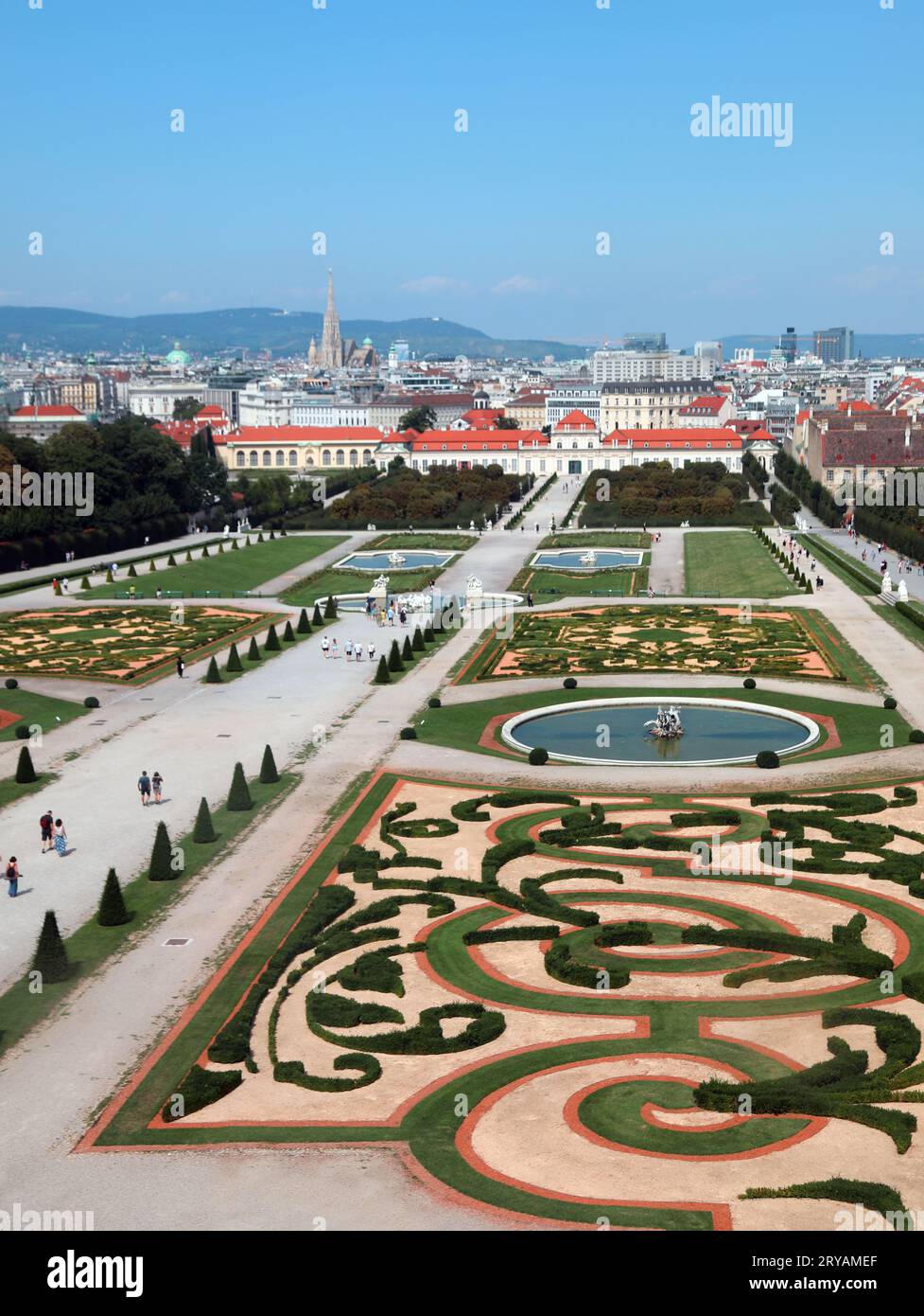 Vienna, WIEN, Austria - August 22, 2023: Great Garden of Lower ...