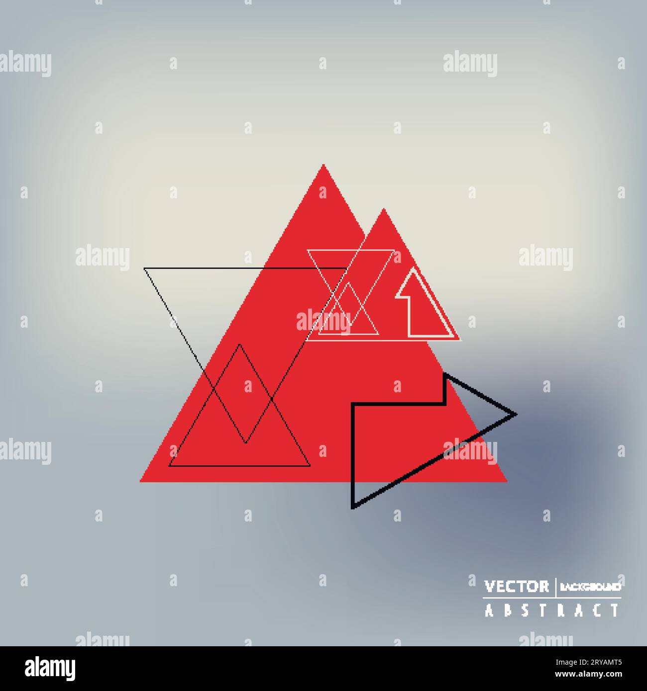 Vector Abstract Pattern With Triangle Connect Lines And Dots On Gradient Background Web Line