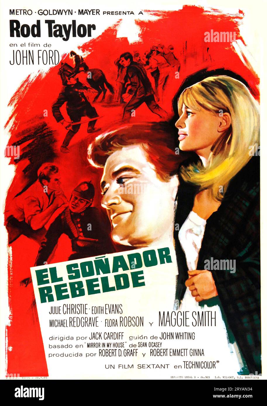 YOUNG CASSIDY (1965), directed by JACK CARDIFF. Credit: M.G.M. / Album ...