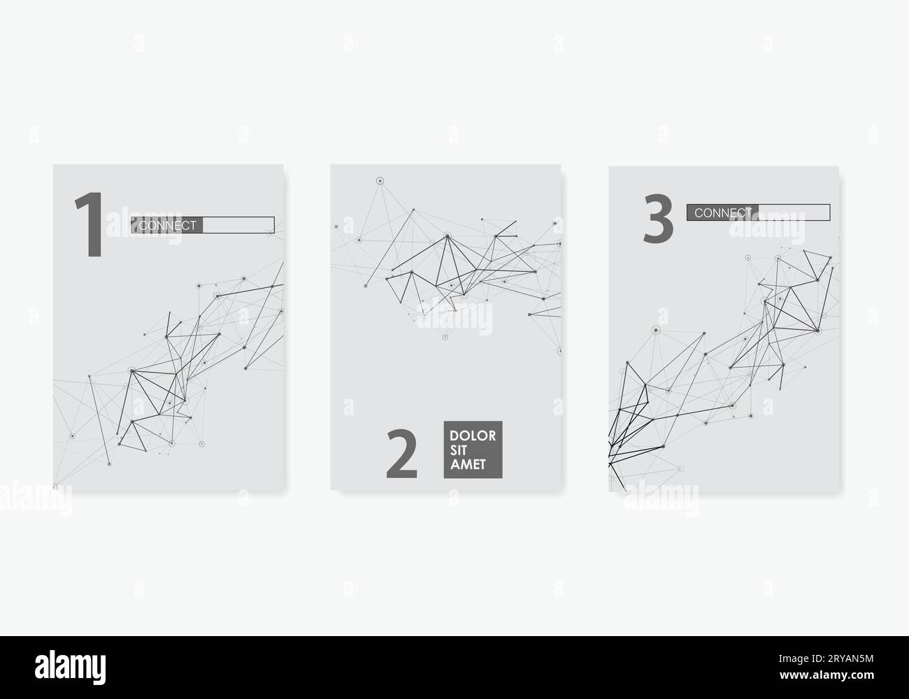 Vector A4 cover templates for brochure, flyer layout, booklet, book ...