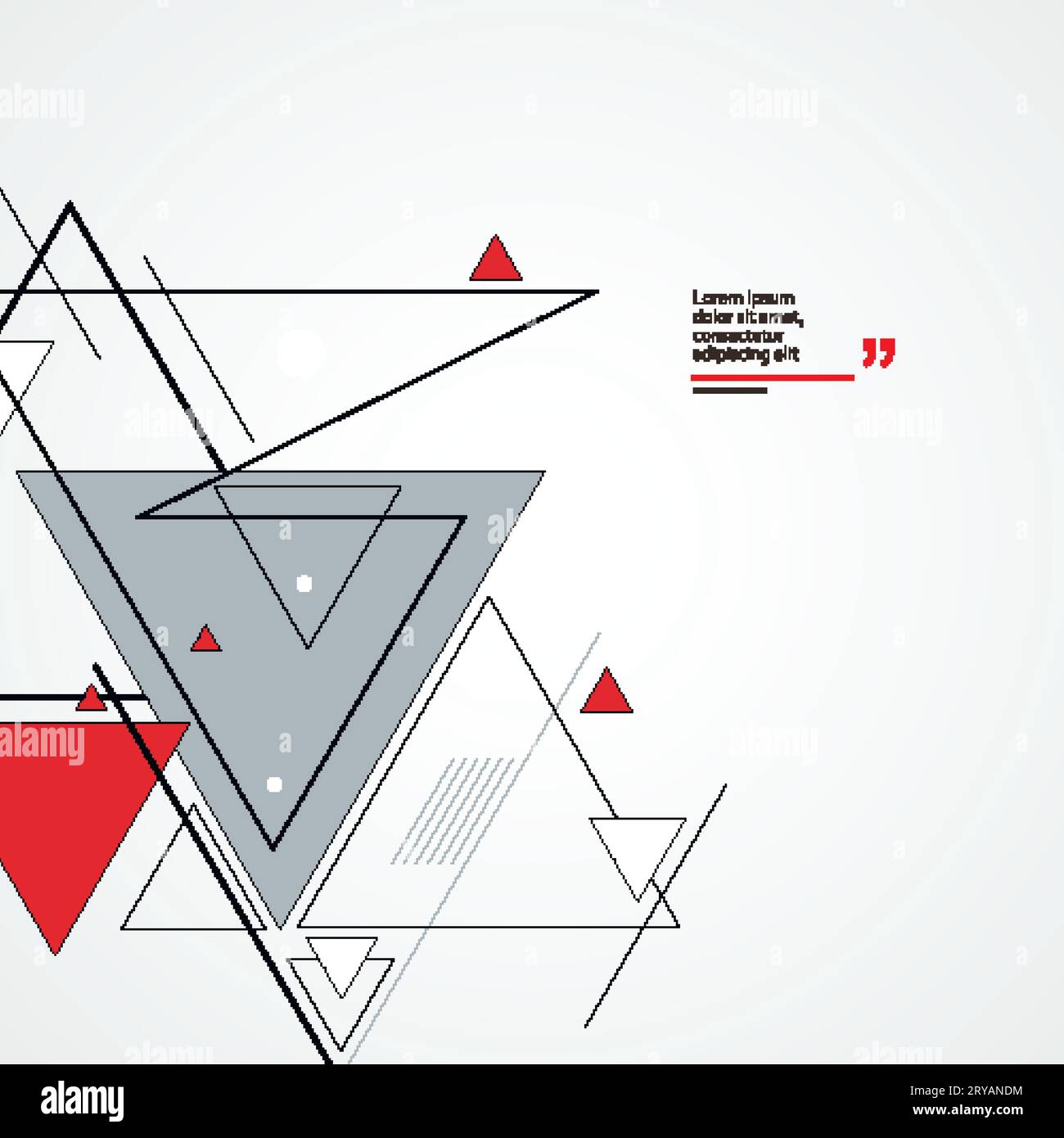 Vector abstract geometric pattern. Triangular futuristic shapes cool ...