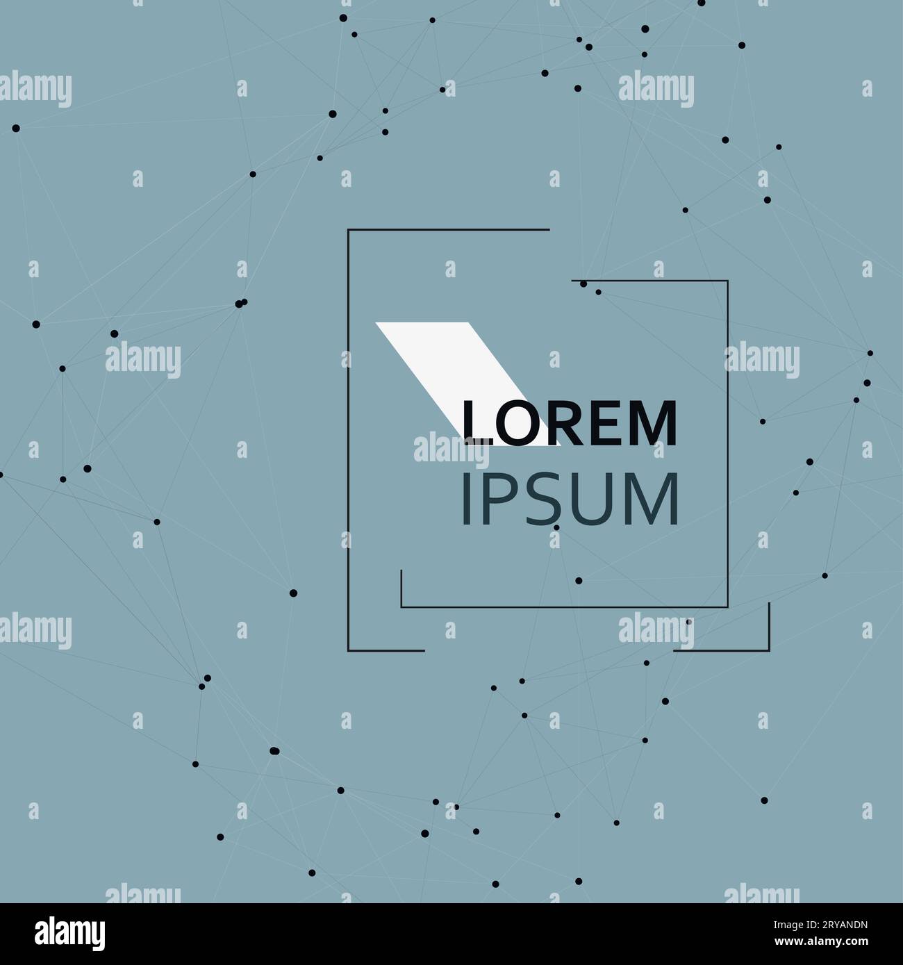 Vector Connect Lines And Dots Cover Template For Technology Abstract Background Stock Vector