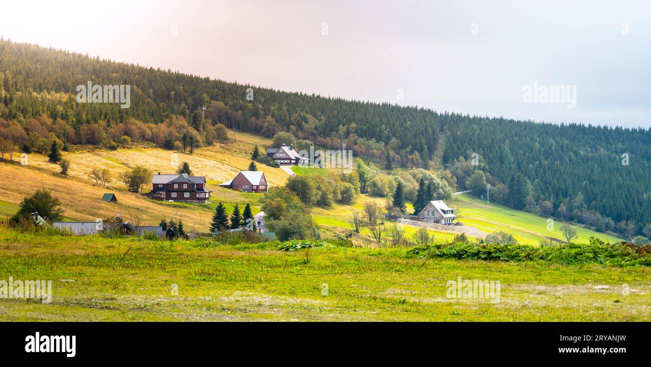 Landscape around Pomezni Huts in Mala Upa, Giant Mountains, Czech ...
