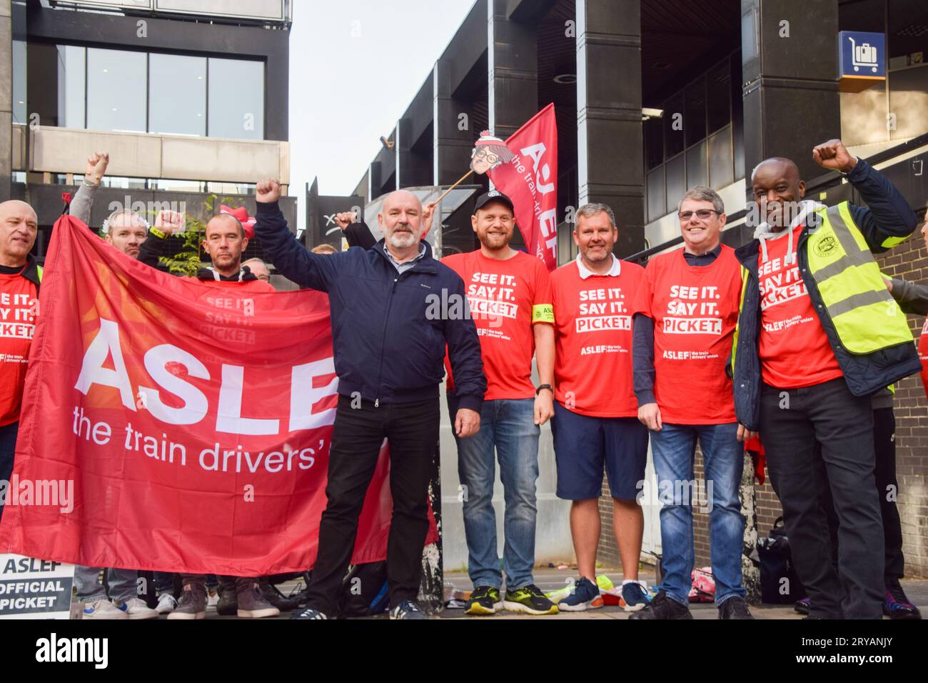 London, UK. 30th September 2023. ASLEF train drivers’ union General ...