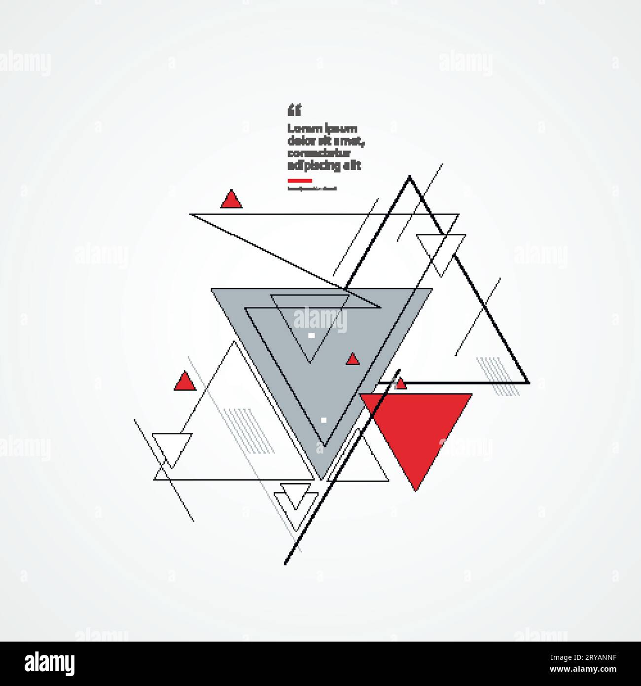 Vector hipster triangle background. Abstract pattern with lines and ...