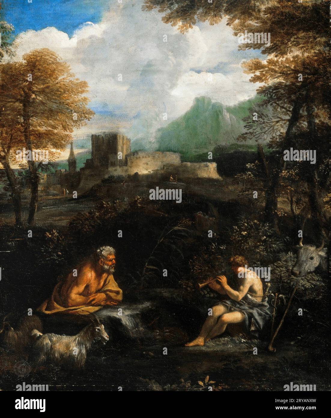 Pier Francesco Mola (1612-1666) - Mercury and Argus 1640-50. 61x52 ...