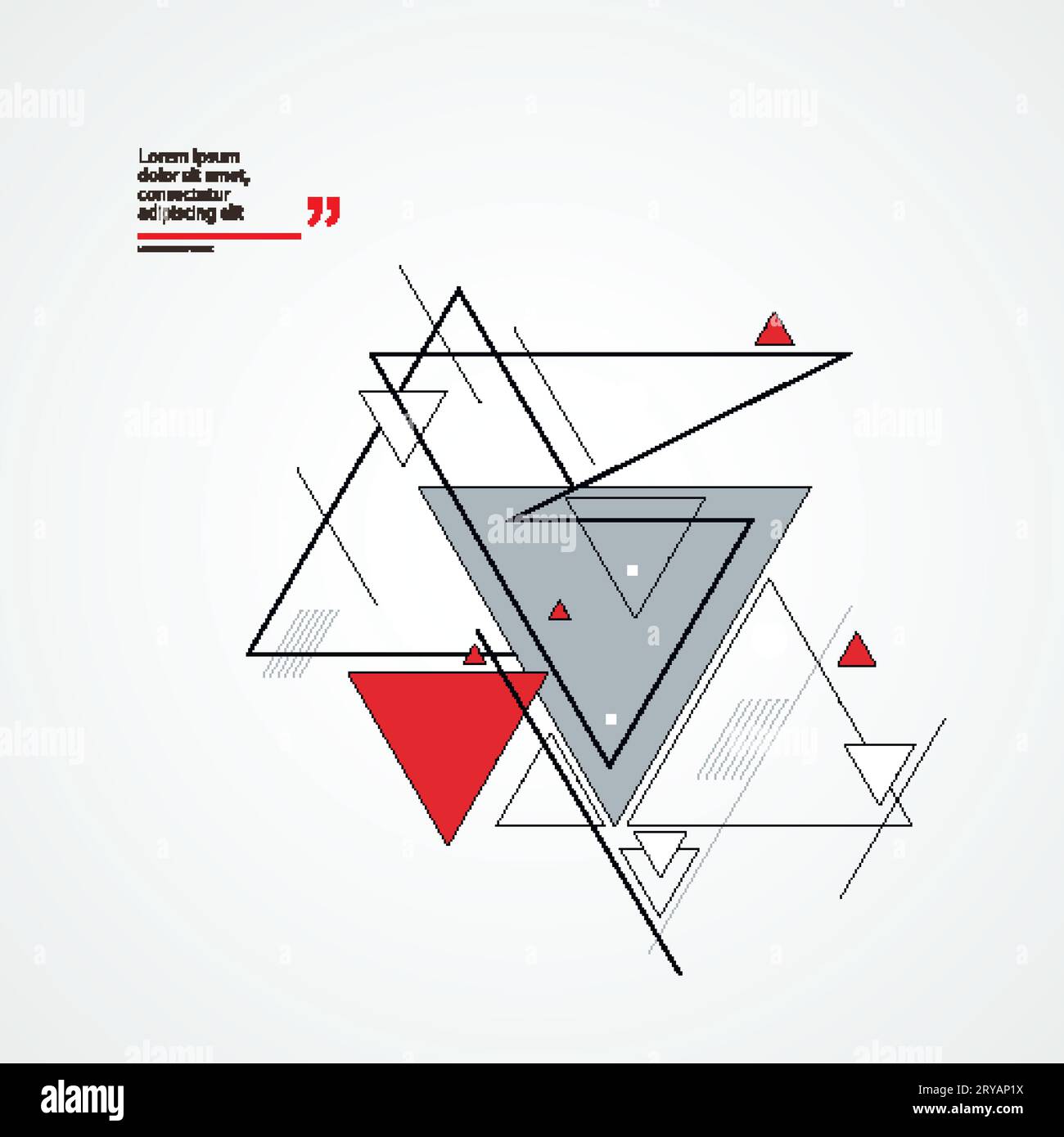Vector abstract geometric pattern. Triangular futuristic shapes cool ...