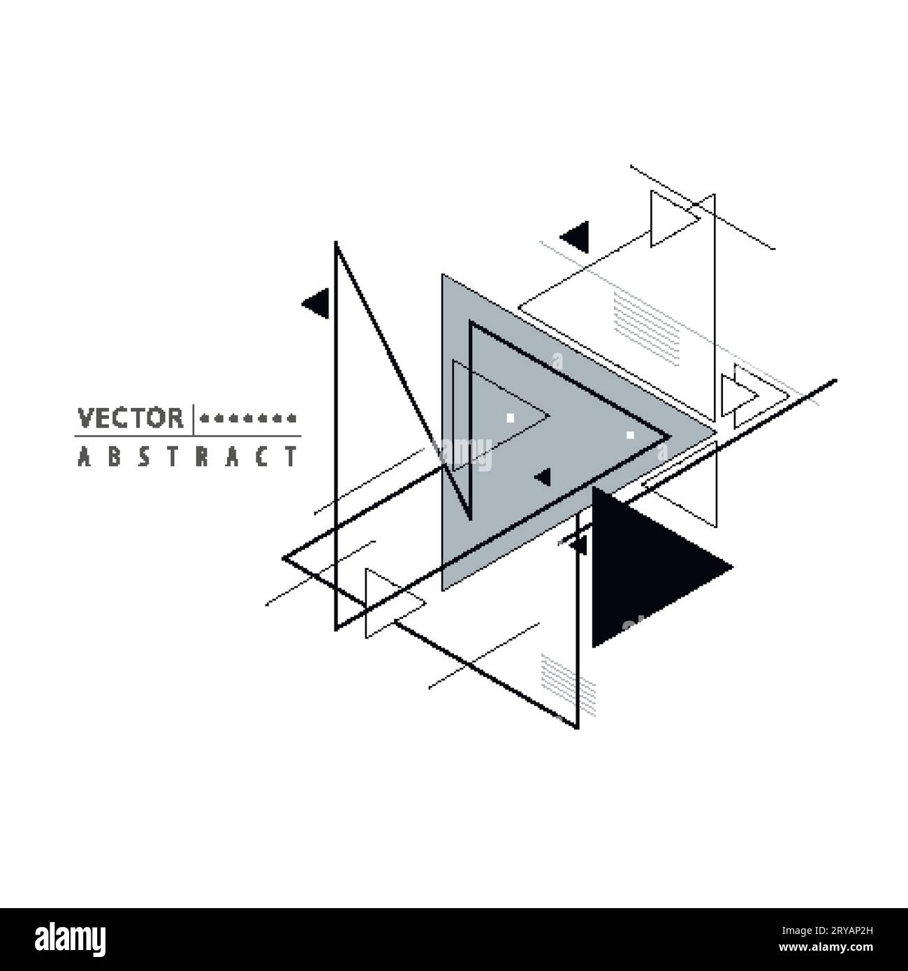 Vector Abstract Geometric Pattern Triangular Futuristic Shapes Cool