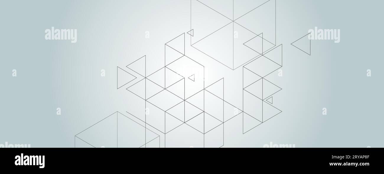 Triangles graphic geometry illustration. Vector banner design. Business ...