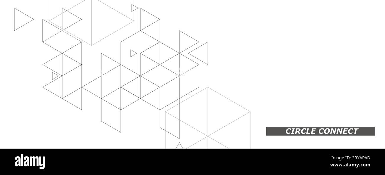 Triangles graphic geometry illustration. Vector banner design. Business ...