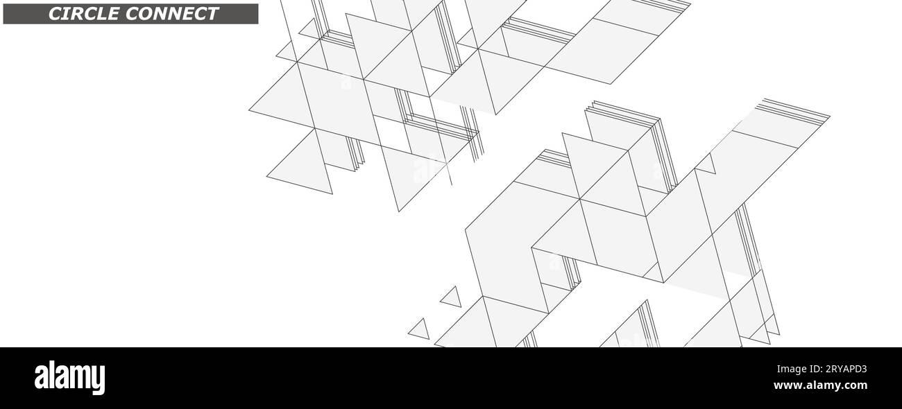 Abstract background with geometric shapes and hexagon pattern. Modern ...