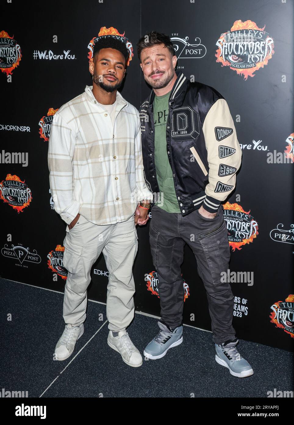 Duncan James and Rodrigo Reis seen attending the opening night of ...