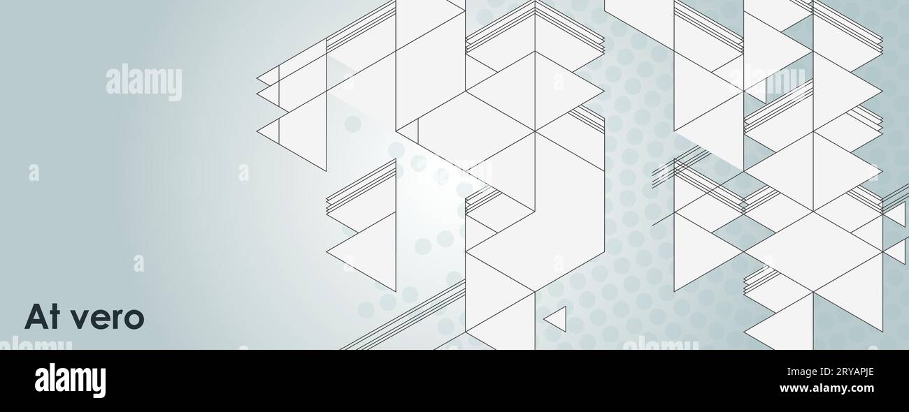 Abstract background with geometric shapes and hexagon pattern. Modern ...