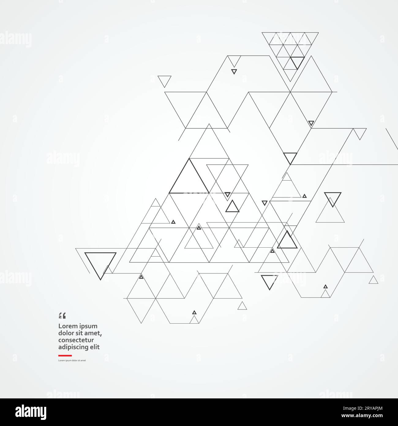 Connecting lines and dots for science network pattern. Hexagon and triangles design ...