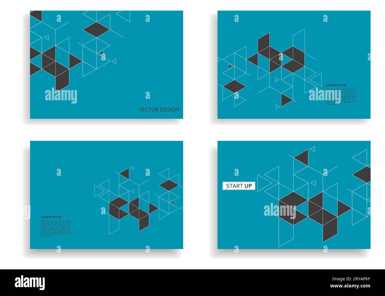 Minimalistic triangles shape graphic. Vector futuristic texture design ...