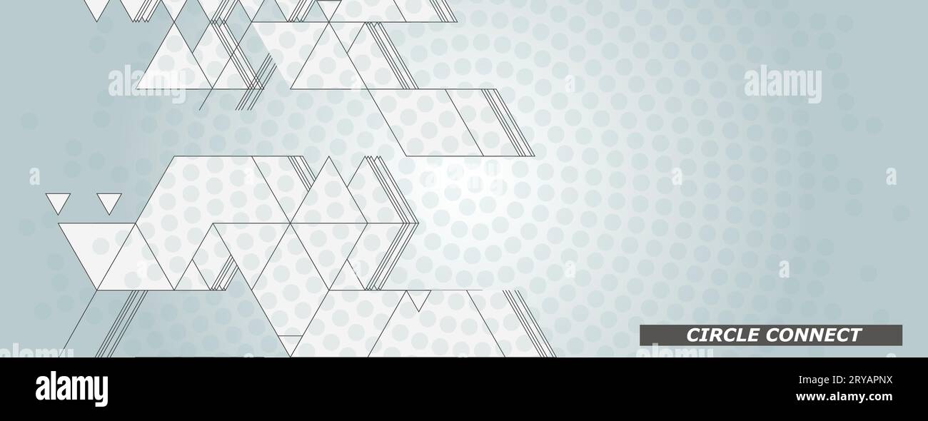 Abstract background with geometric shapes and hexagon pattern. Modern ...