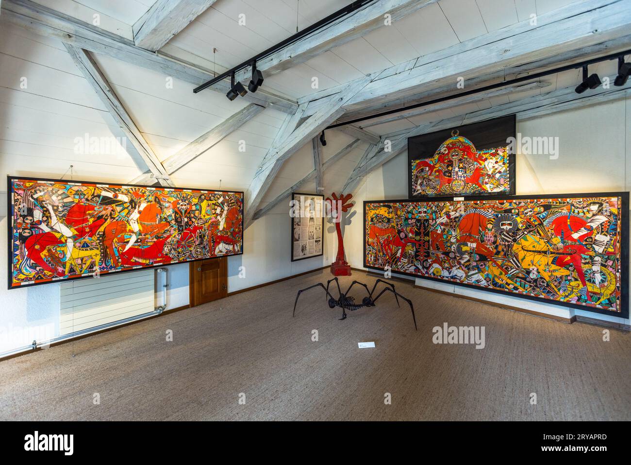 Top floor of the HR Giger Museum at Saint Germain Castle in Gruyères. A ...