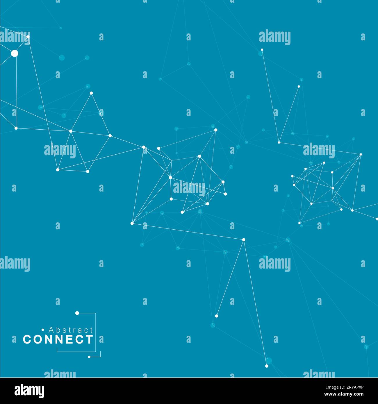 Abstract connection structure. Vector science background. Molecules modern abstract design Stock ...