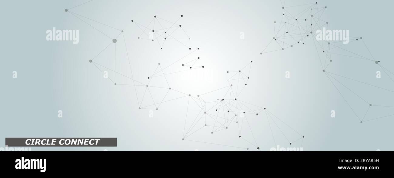 Polygonal Abstract Shapes Vector Connection Structure Connected Dots