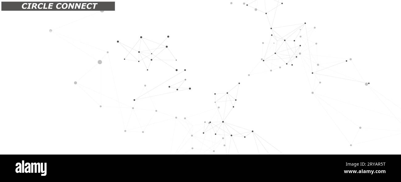 Polygonal Abstract Shapes Geometric Connect Space Vector Connected Dots And Lines Design