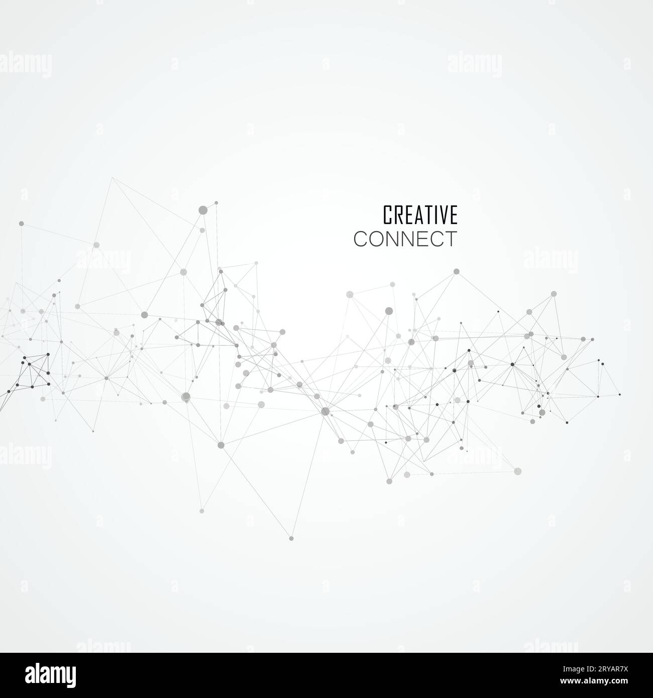 Connection dots and lines background. Minimal molecule background ...