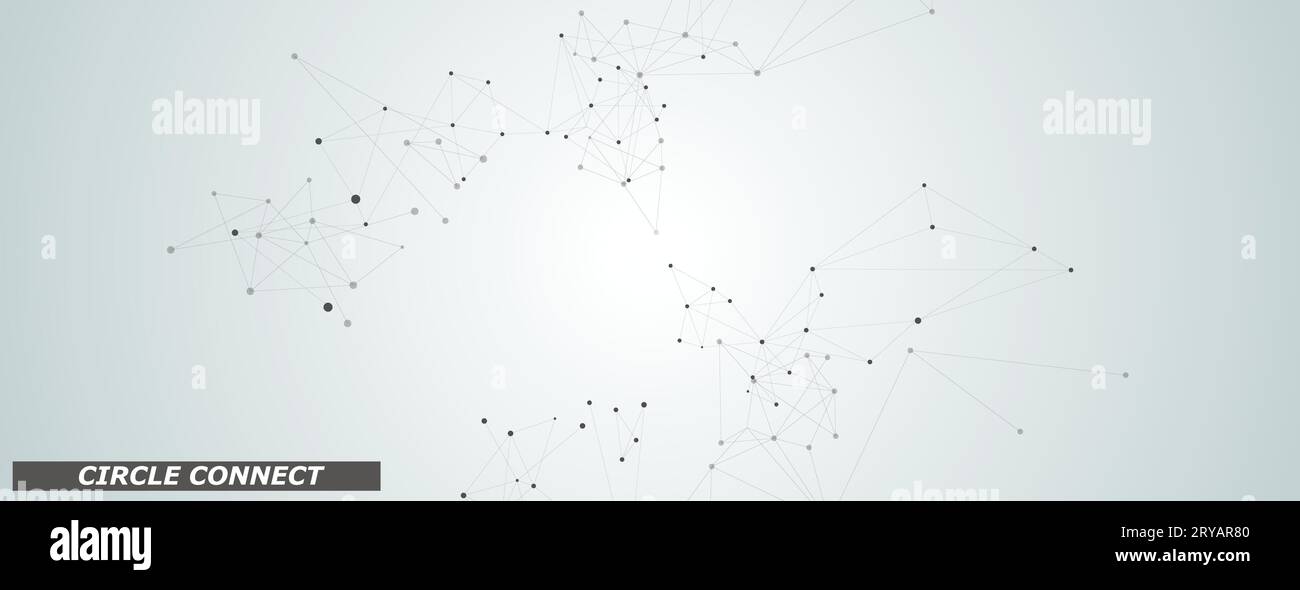 Polygonal abstract shapes. Geometric connect space. Vector connected ...