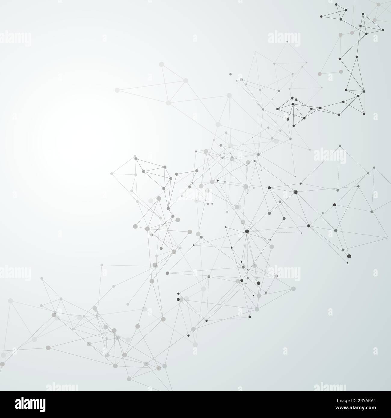 Abstract connecting dots and lines. Vector geometric background. Polygonal design for technology ...