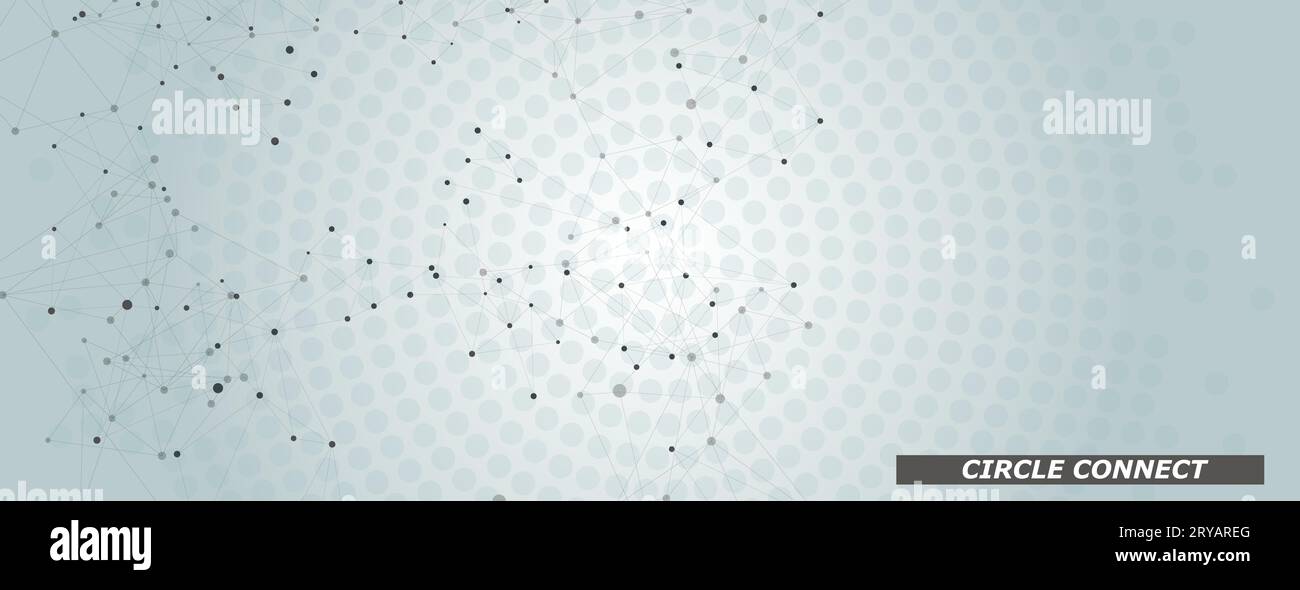 Polygonal abstract shapes. Geometric connect space. Vector connected ...