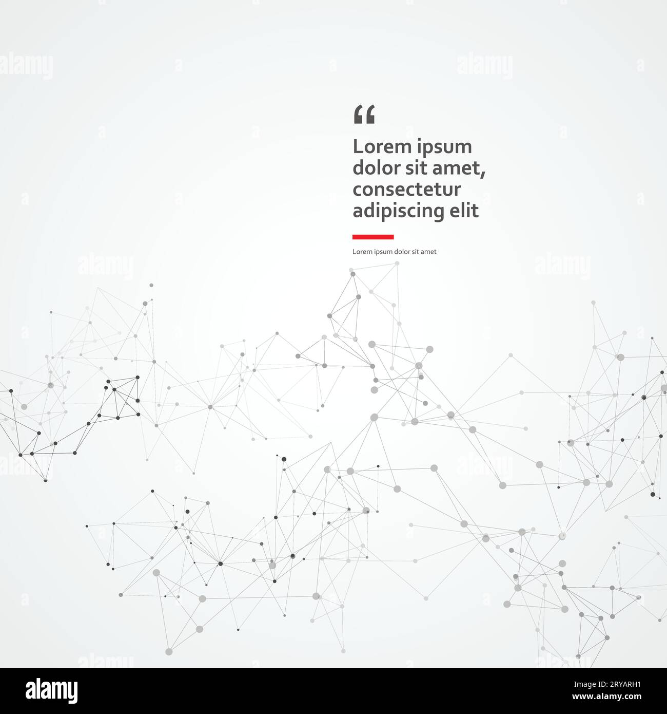 Abstract connect shapes with dots and lines. Vector science background. Polygonal network design ...