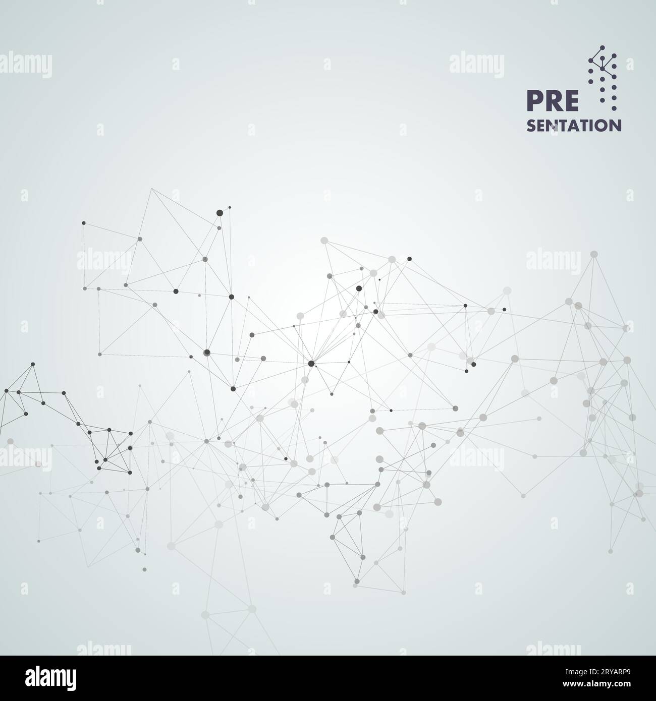 Abstract connecting dots and lines. Vector geometric background. Polygonal design for technology ...